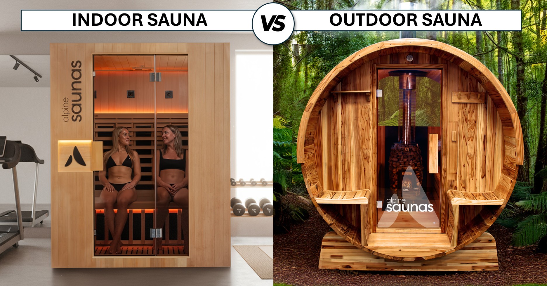 Indoor vs Outdoor Sauna: Key Differences & How to Choose | Alpine Spas™ NZ