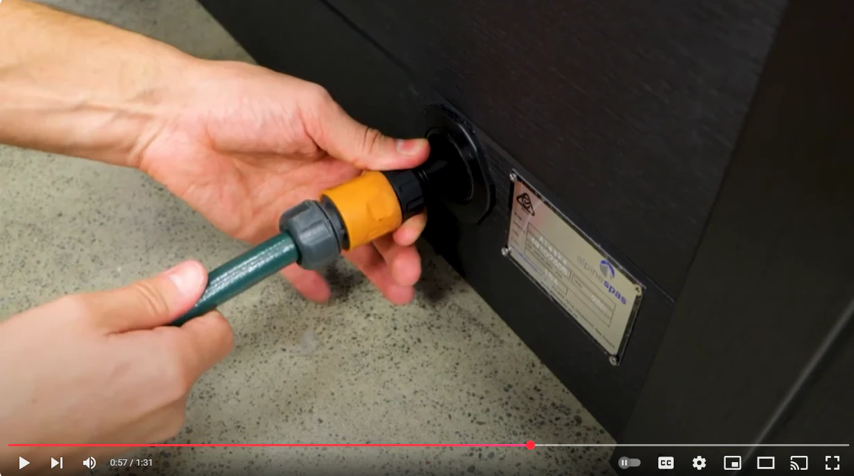 Draining and Refilling Your Spa | Alpine Spas™ AU