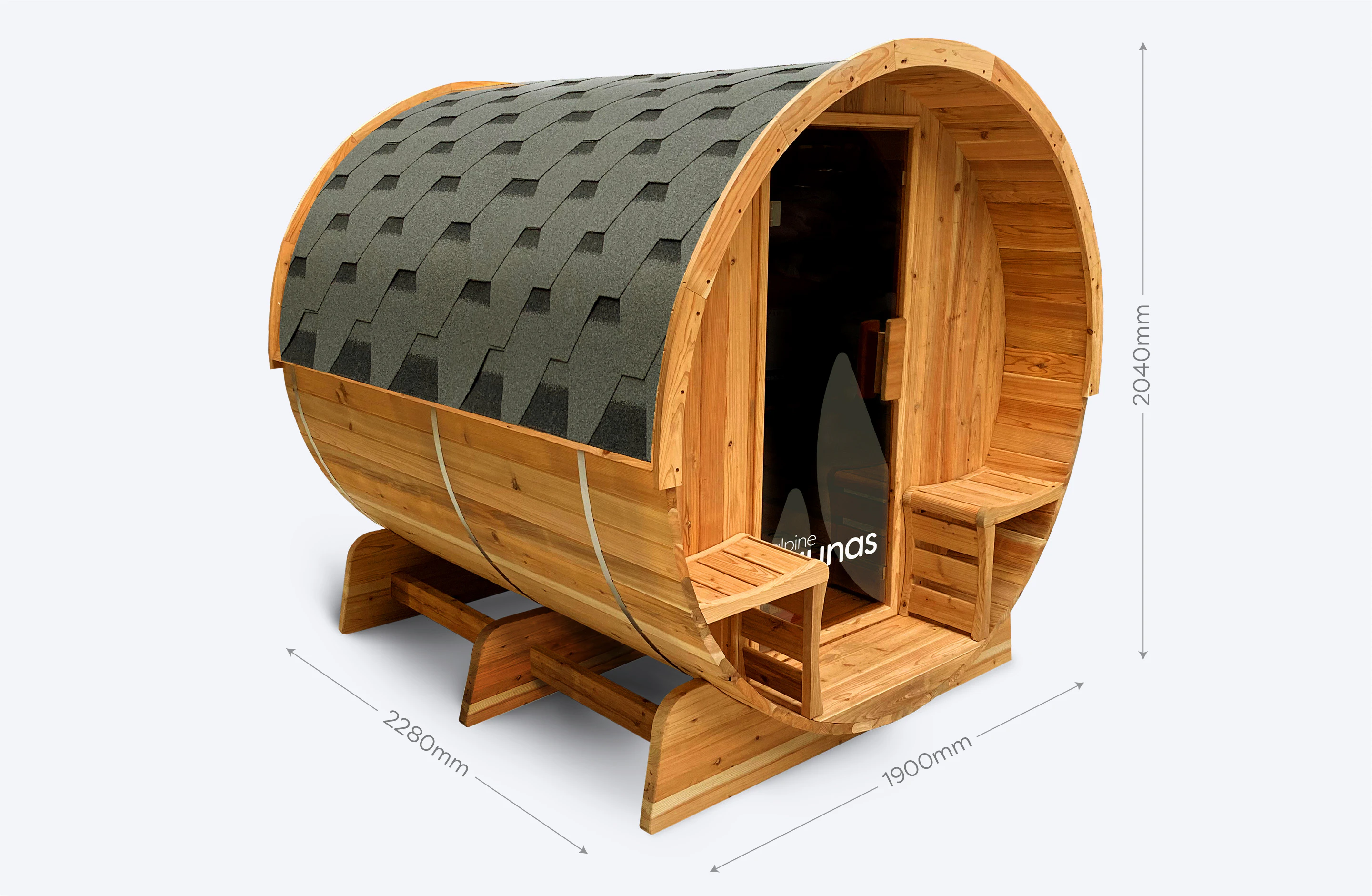 Barrel Sauna + Apollo Ice Bath Combo | Sauna & Cold Plunge | Alpine ...