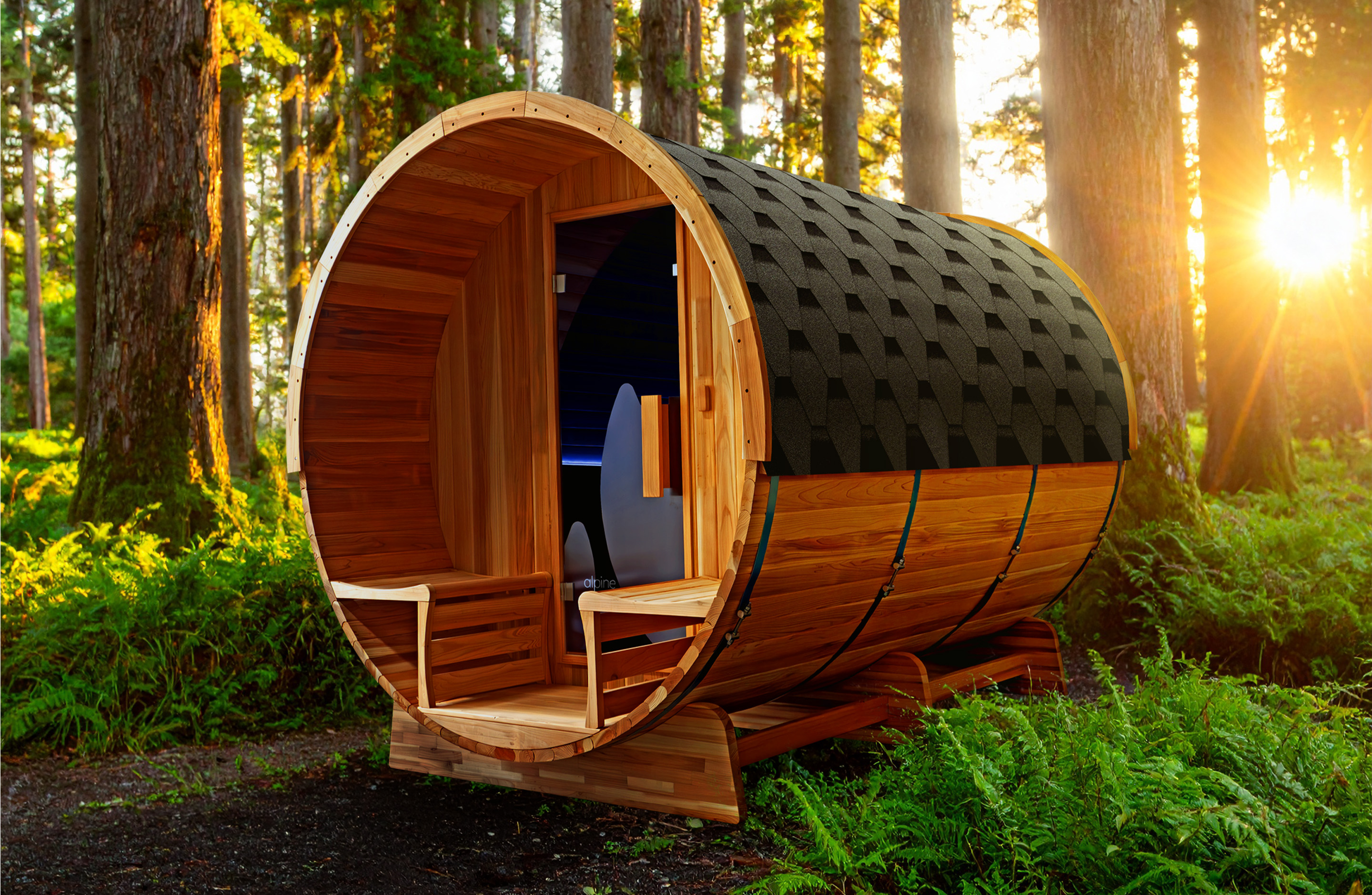 Niva | 3-Seater Outdoor Infrared Sauna | Alpine Spas™ NZ